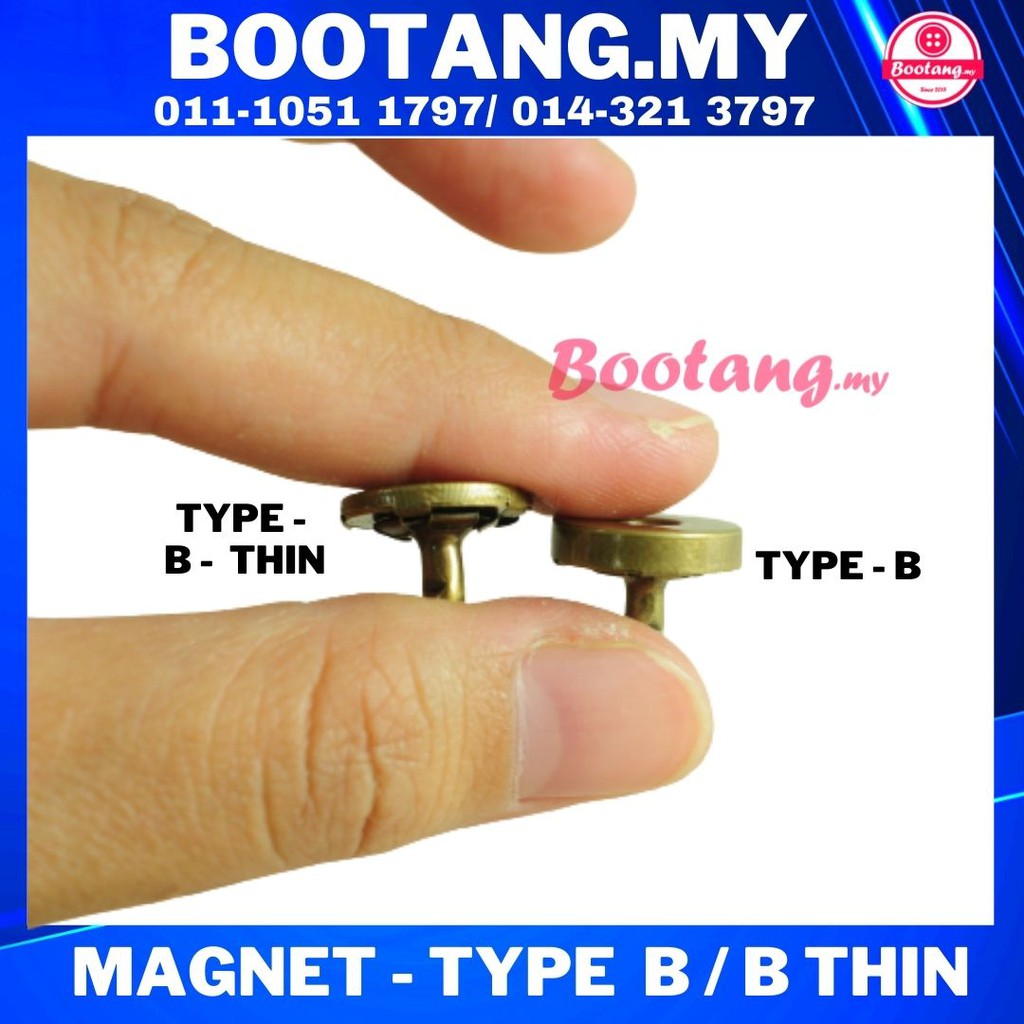 20 Set Magnet Button Magnetic Snap Button Butang Magnet | Shopee Malaysia
