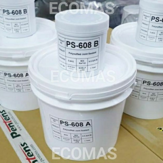 PENTENS PS-608 Polysulfide Joint Sealant (4.4L SET) Elastomeric Weatherproof Sealing for ...