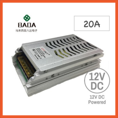 High Quality Switching 12V 20A 120W Centralized Power Supply for CCTVPower Supply DC12V 20A for ...