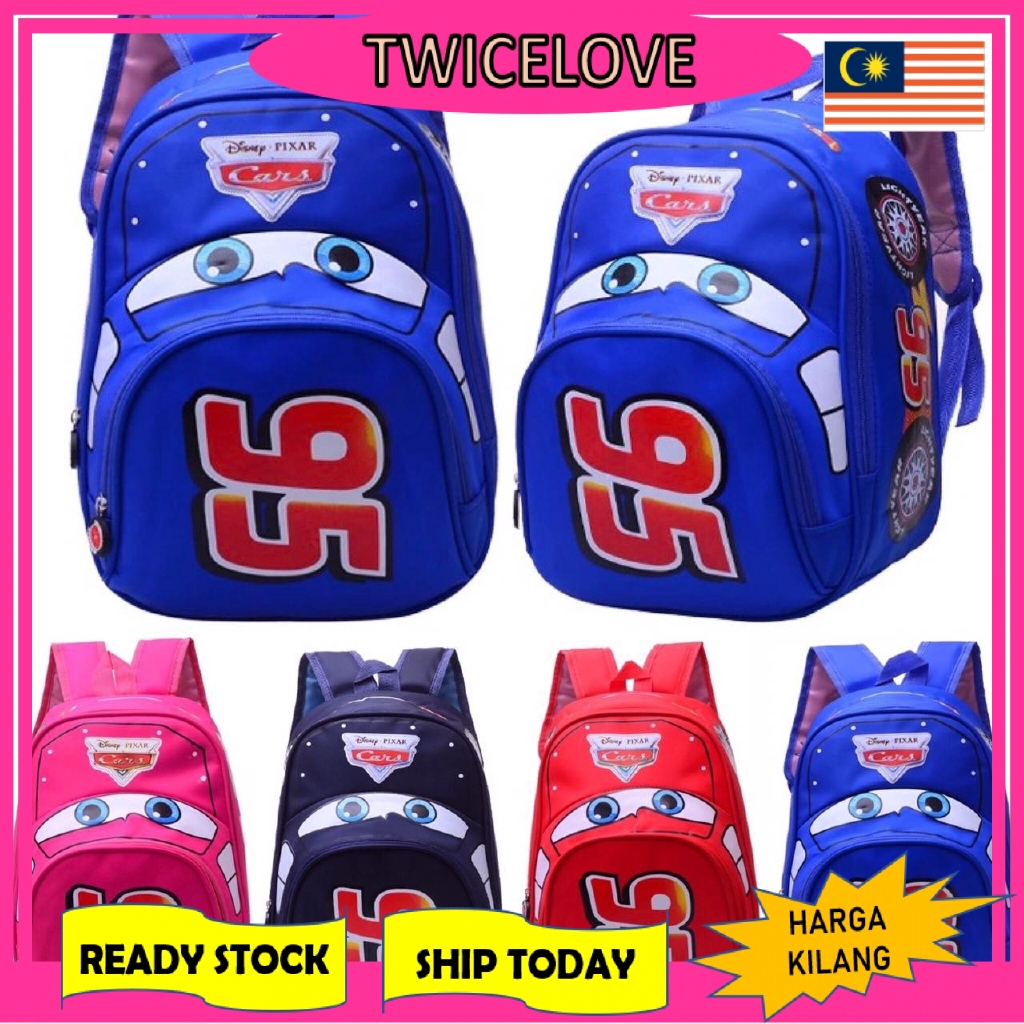 READY STOCK⭐ TWICELOVE The Car School Bag Kindergarten Backpack Cute ...