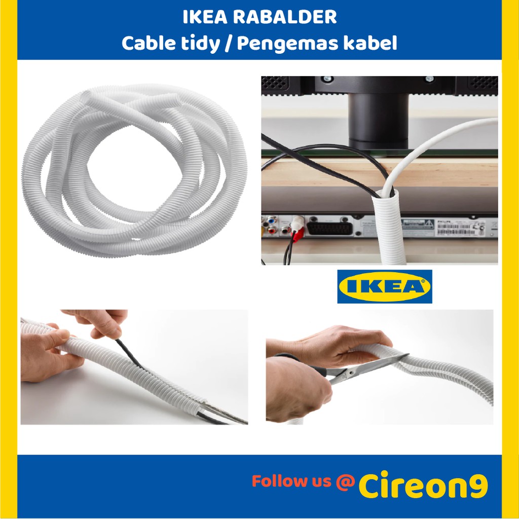 IKEA RABALDER Cable tidy / Pengemas kabel (5 m) | Shopee Malaysia