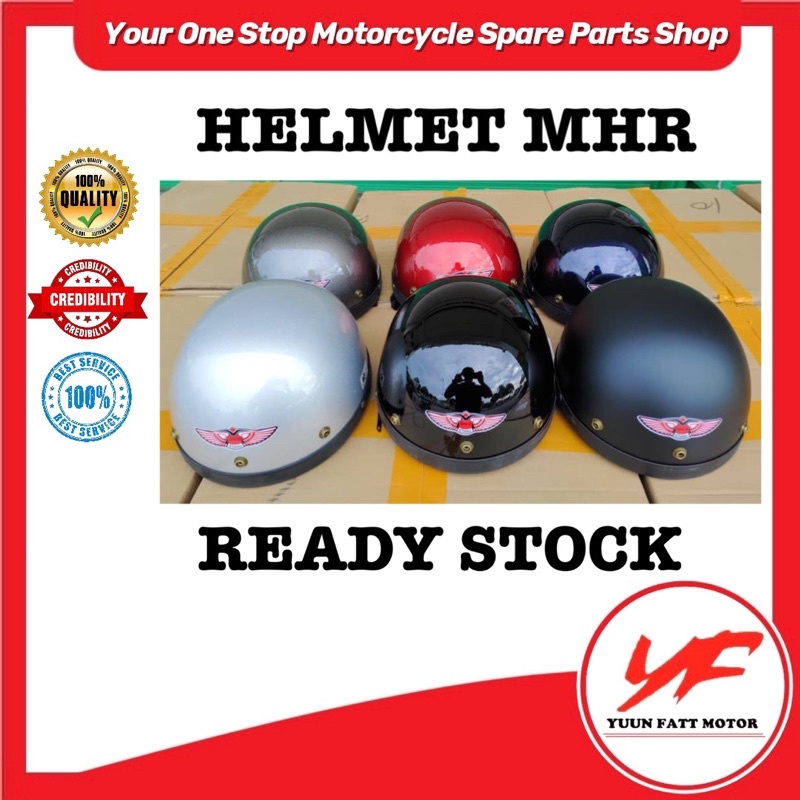 MHR ||| 100%ORIGINAL STENG KURA KURA HALF CUT STENG HELMET TOPI MOTO ...