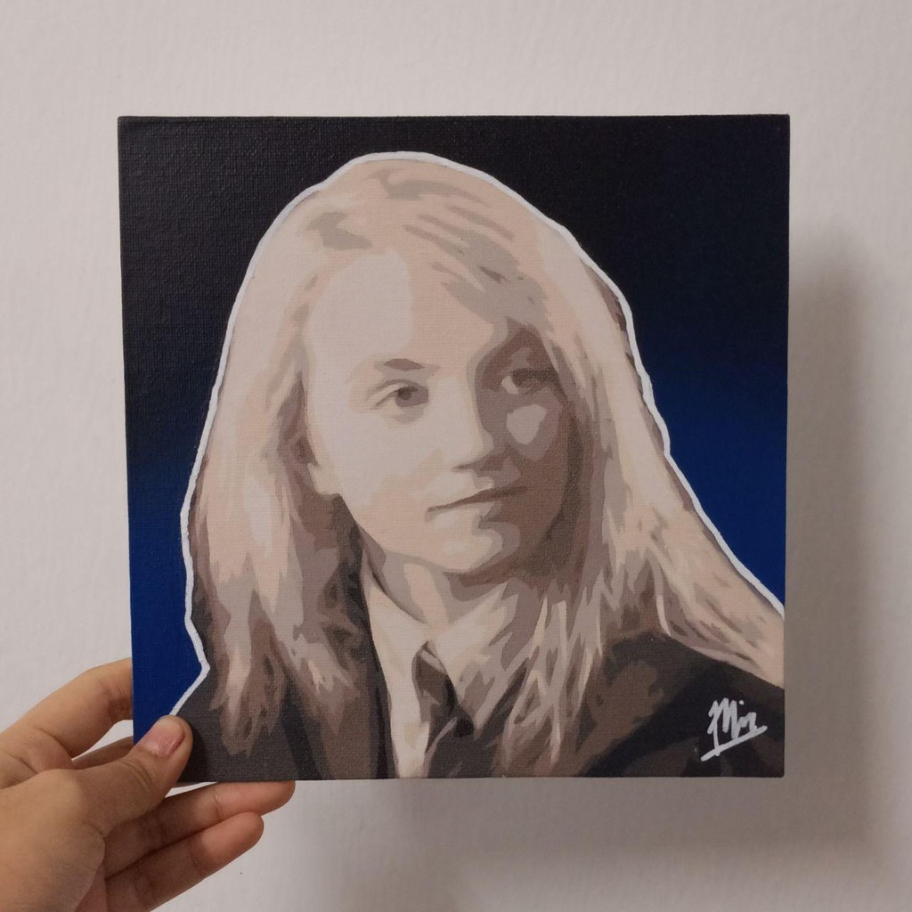Luna Lovegood Ravenclaw Harry Potter Painting Stencil Art 8x8 inch ...