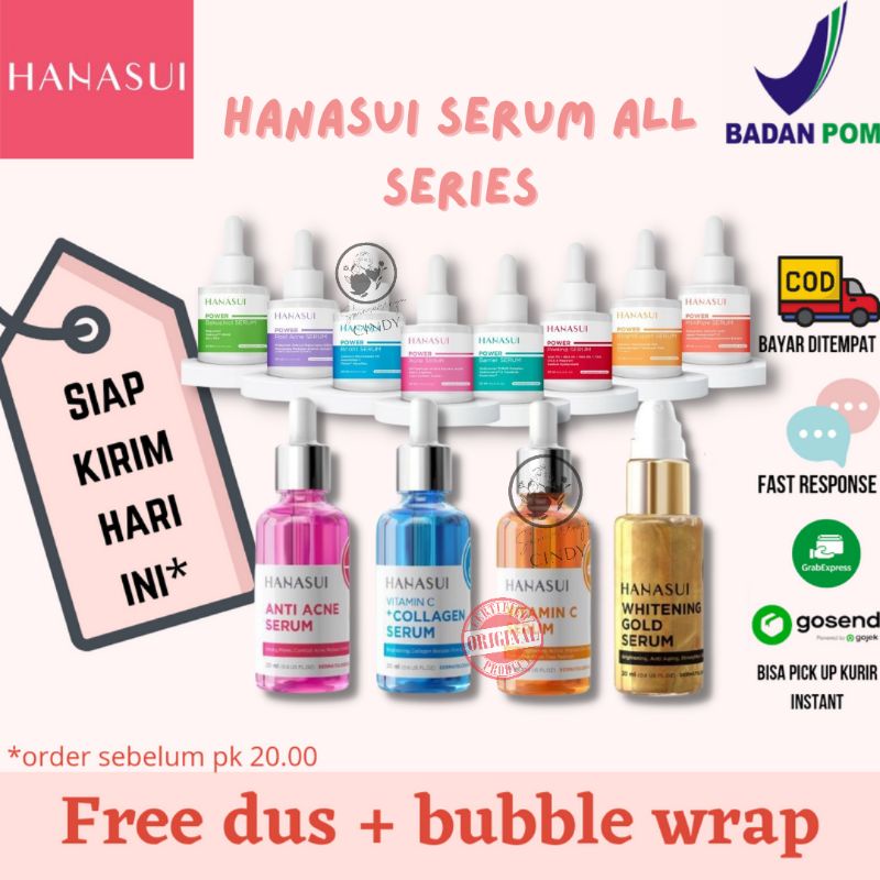 Hanasui Serum Anti Acne Collagen Vitamin C Whitening Gold Serum 20ml ...