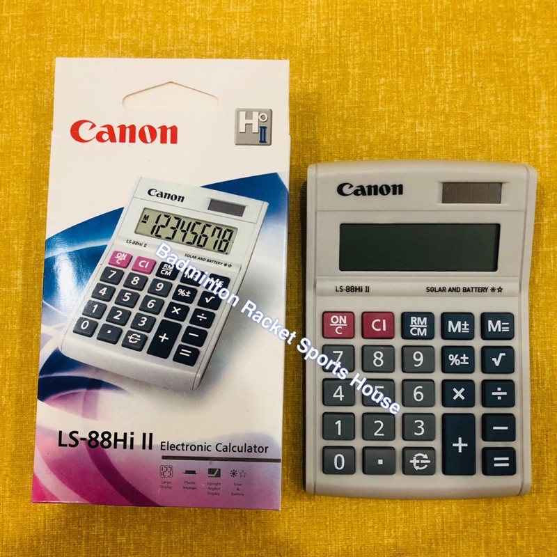 Canon Calculator 8 Digit LS88HI II Electronic Battery and Solar Powered ...