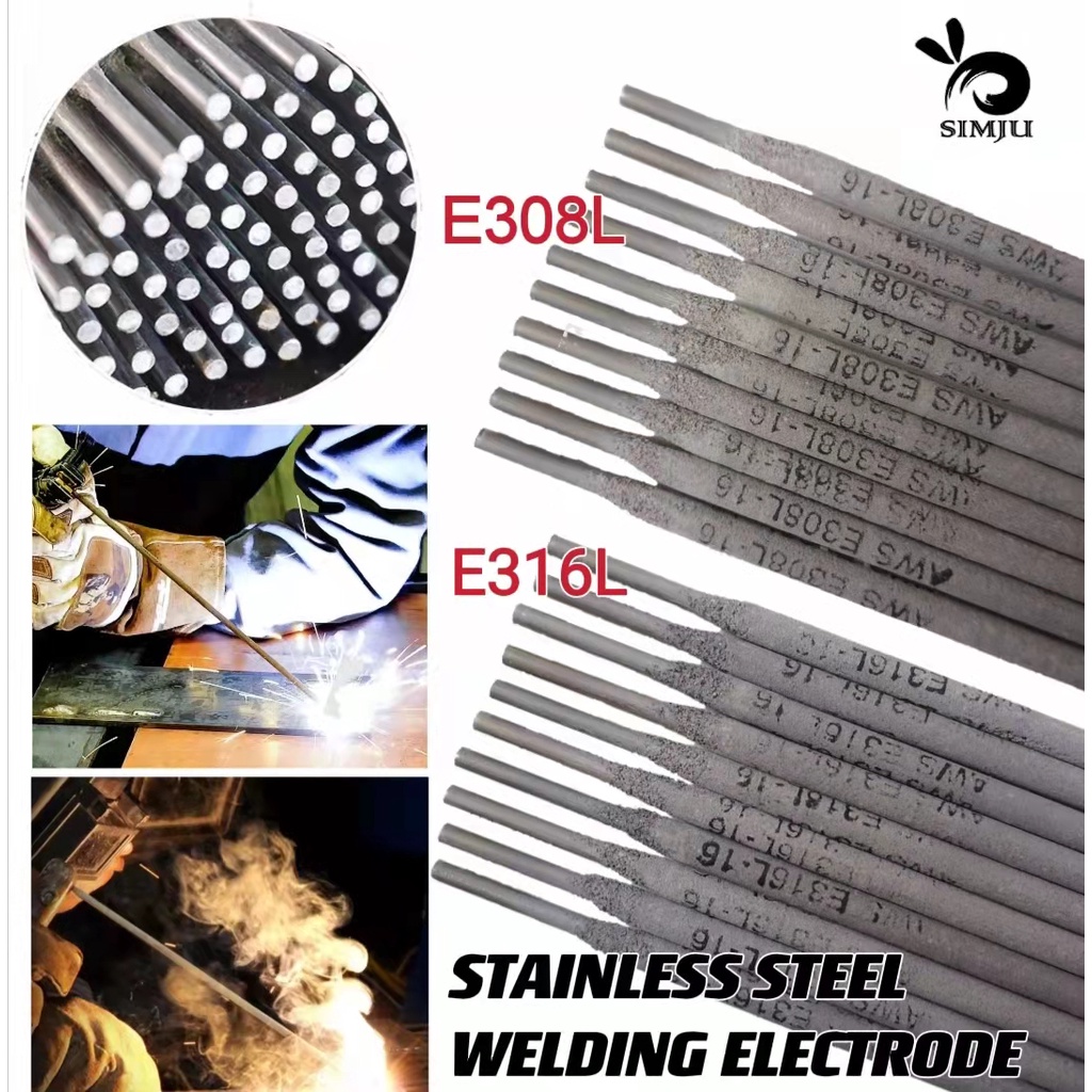 AWS E308L-16/E316L-16 Stainless Steel Welding Electrode MMA Welding ARC Welding Rod (10Pcs Per ...