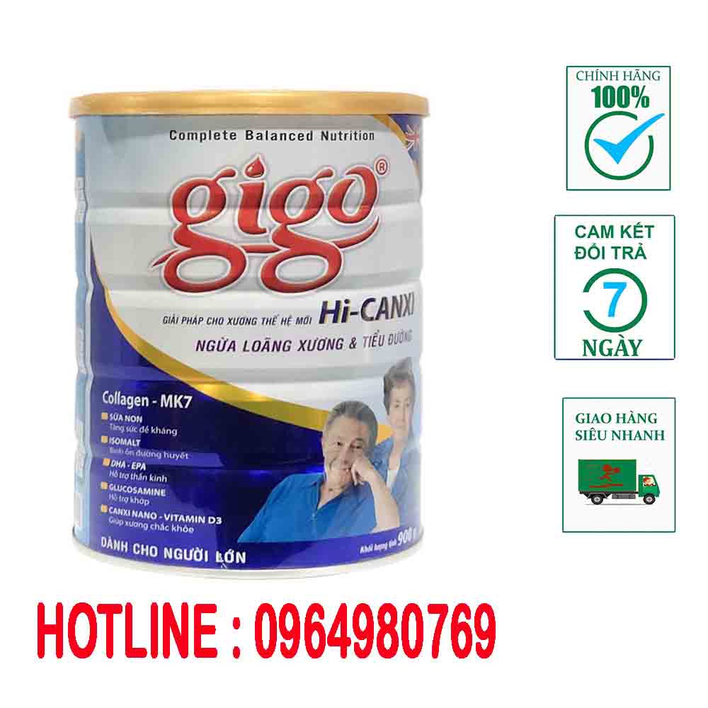 Gigo Hi-Calcium milk to prevent osteoporosis & diabetes can 900g ...