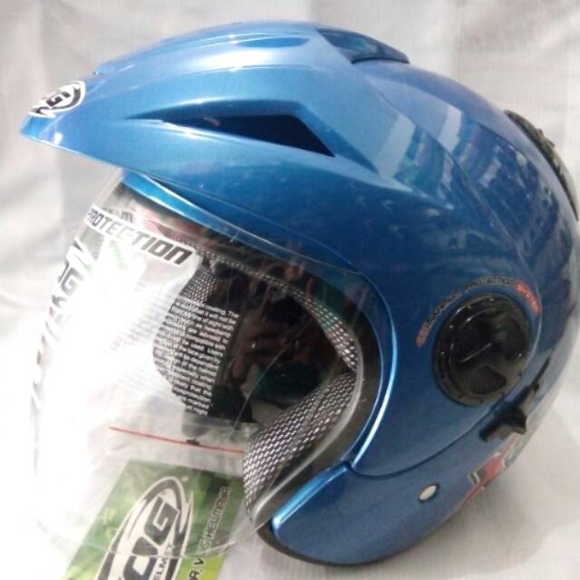 Vog Double Visor Helmet (Blue) | Shopee Malaysia