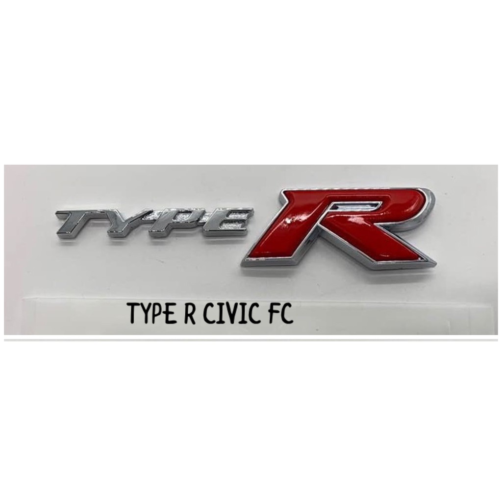 Logo Honda Civic fc Type R Emblem TypeR Honda Civic Baru Civic X TYPE R ...