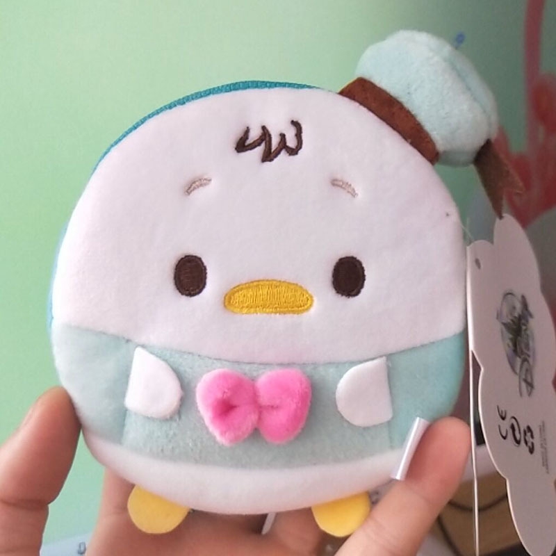 Cartoon Mickey Pouches Animal Cute Plush Toy Coin Purse Donald Duck ...