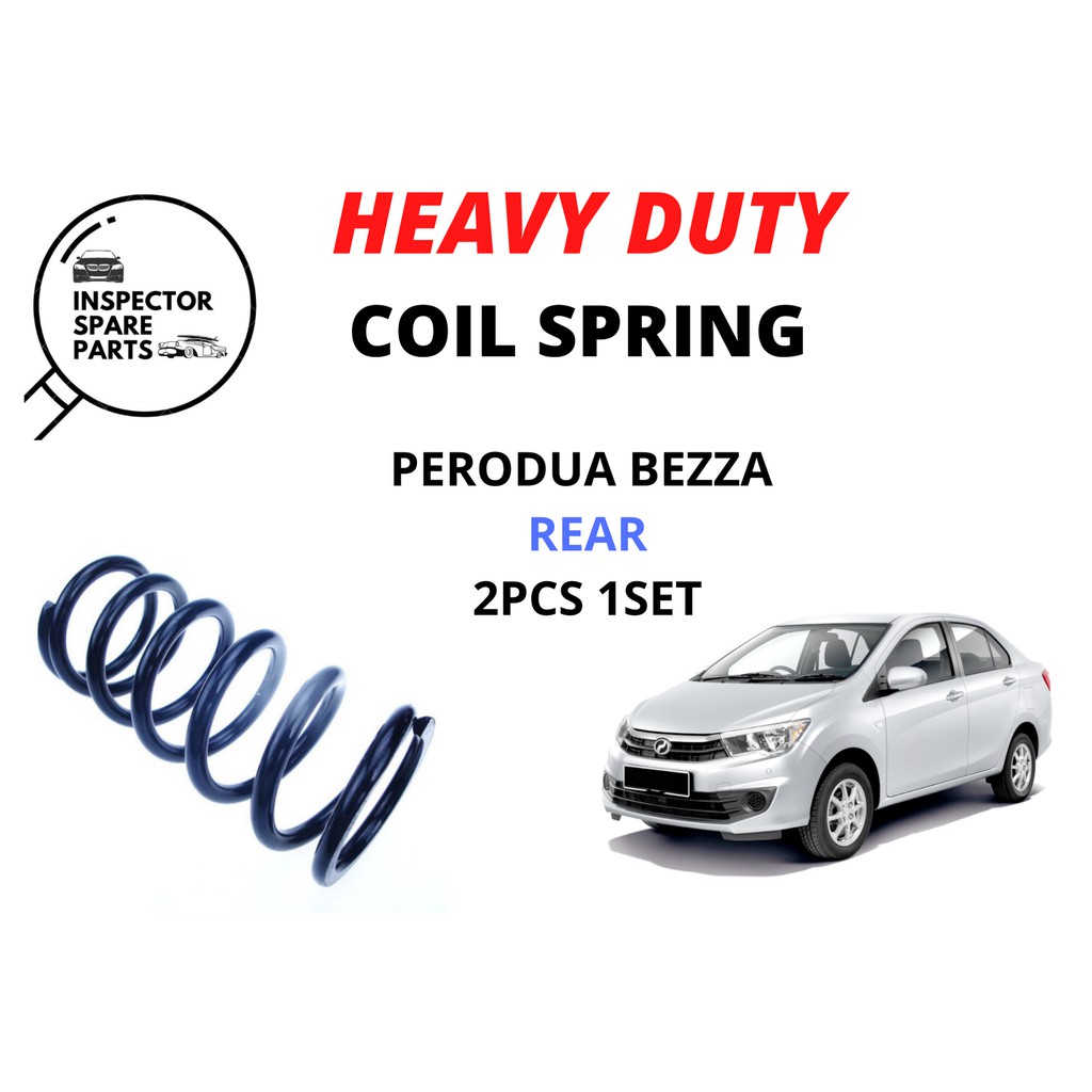 (2PCS1SET) GOOD QUALITY HEAVY DUTY PERODUA BEZZA REAR COIL SPRING ...