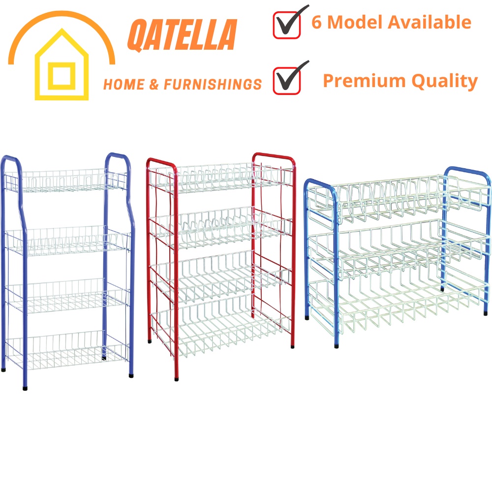 Qatella (SETS of 5) ARIF 4 tier metal kitchen storage rack dapur rack/3 ...