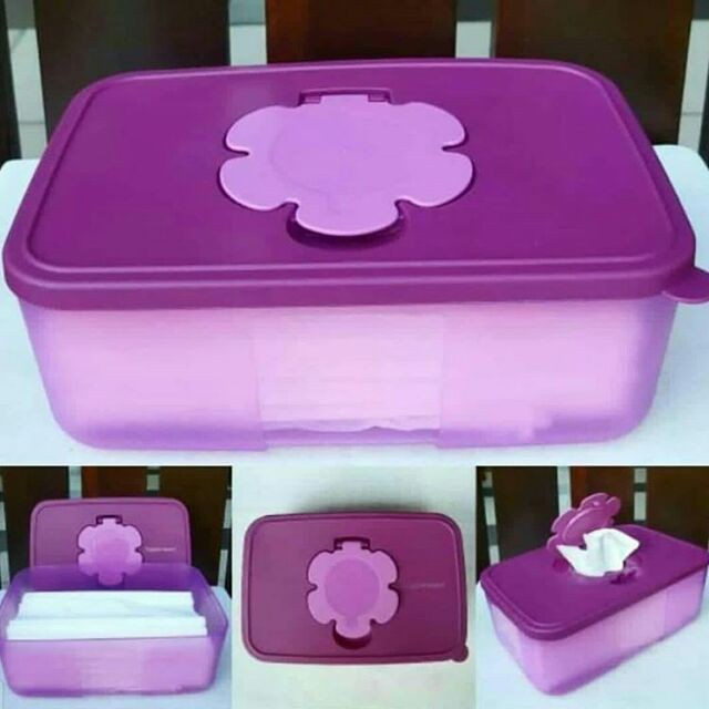 🎉4.4 SALES 🎉 Tupperware Tissue Box Purple (1pc) | Shopee Malaysia