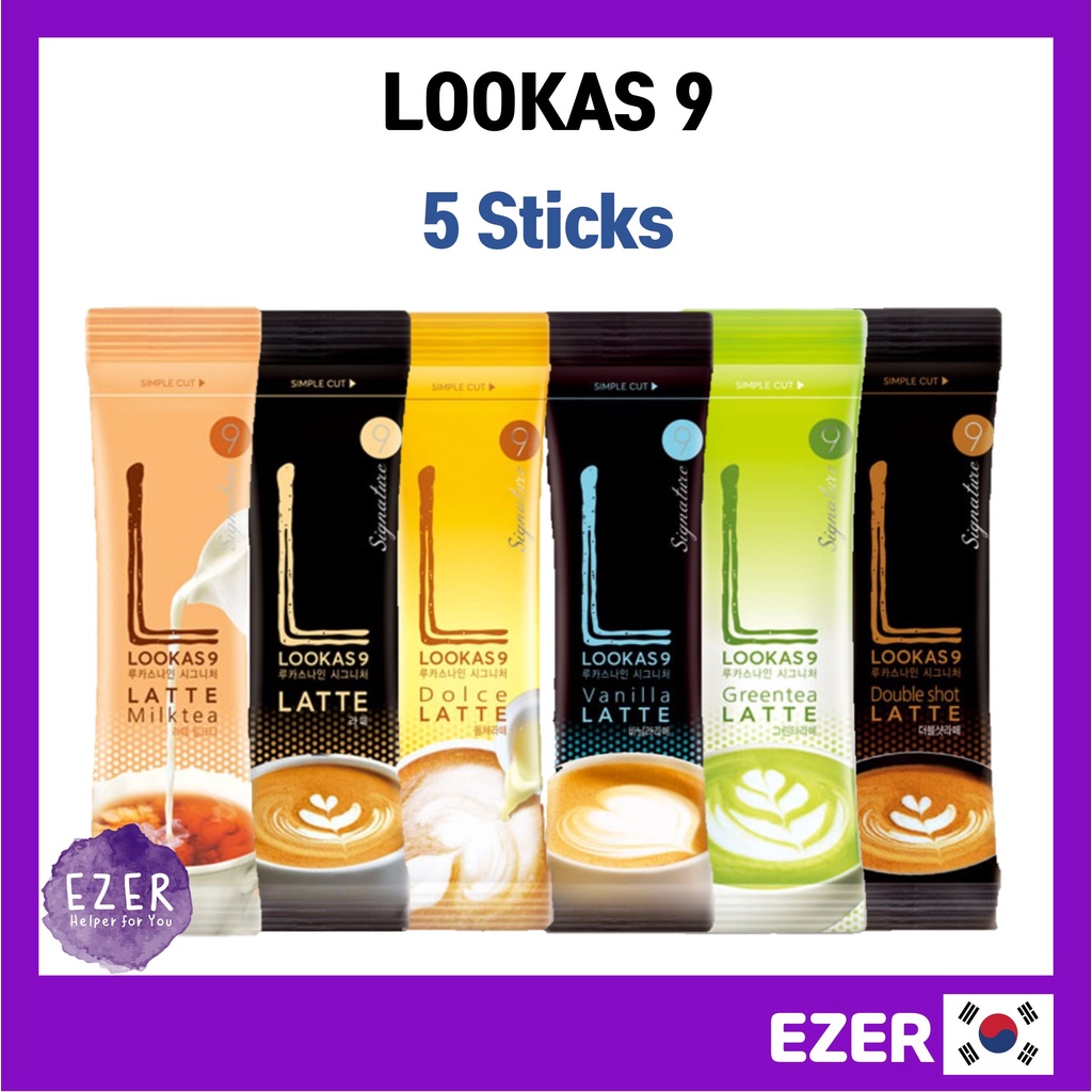 [Lookas9] Instant Coffee 5sticks (Latte / Double Shot / Dolce Latte ...