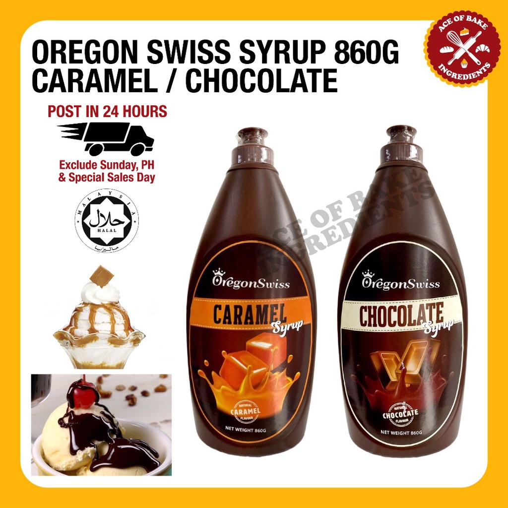 Oregon Swiss Chocolate / Caramel Syrup /STRAWBERRY 860g | Shopee Malaysia