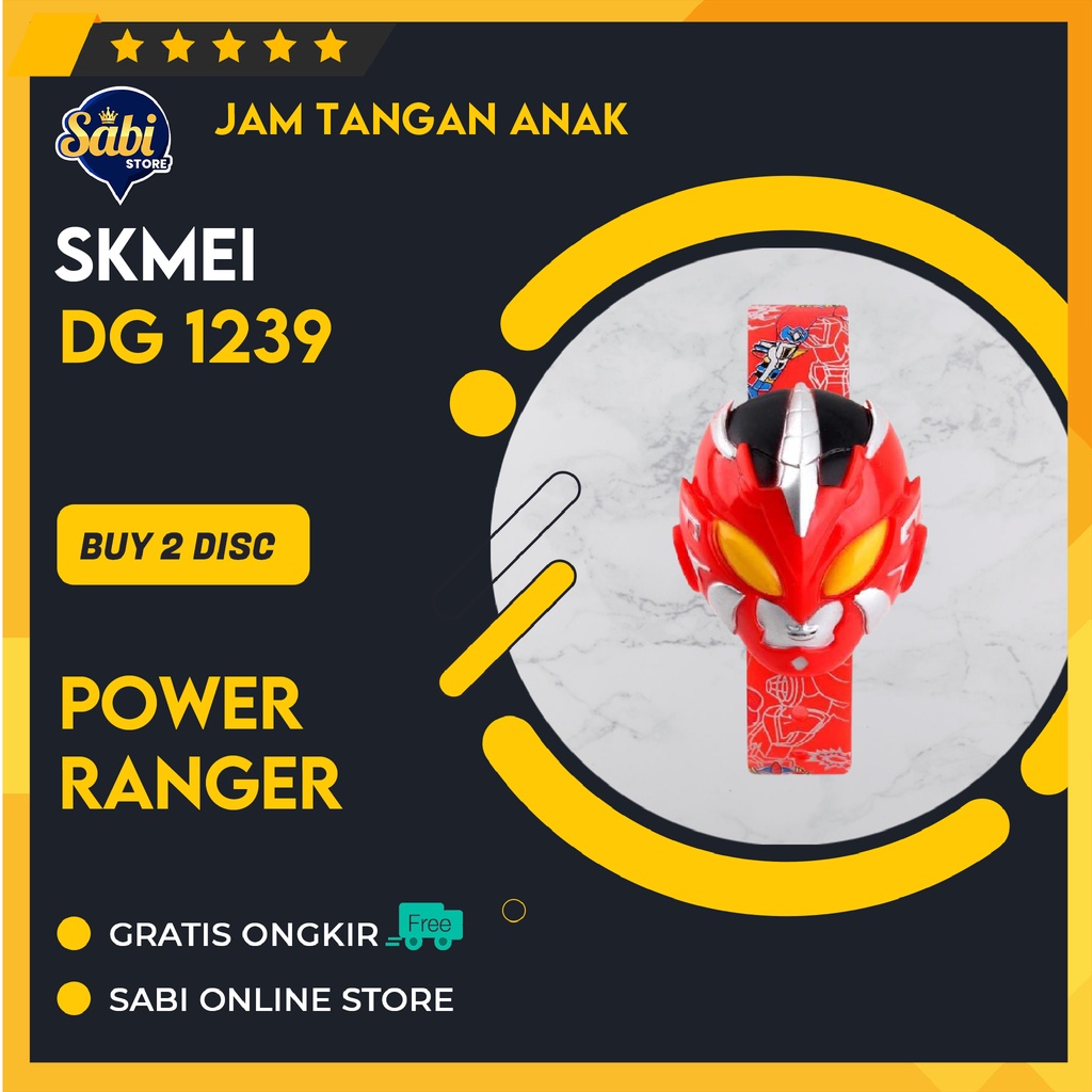 Original SKMEI DG1239/Children's Watch/Cute POWER RANGER Character ...