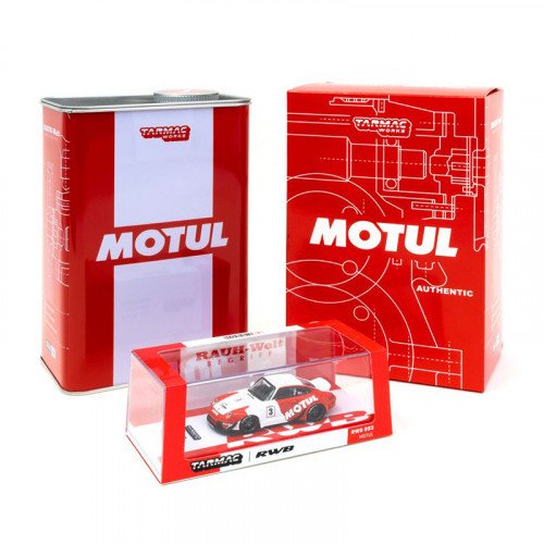 Tarmac Works T64-017-MO 1/64 RWB 993 MOTUL WITH METAL OIL CAN DIECAST ...