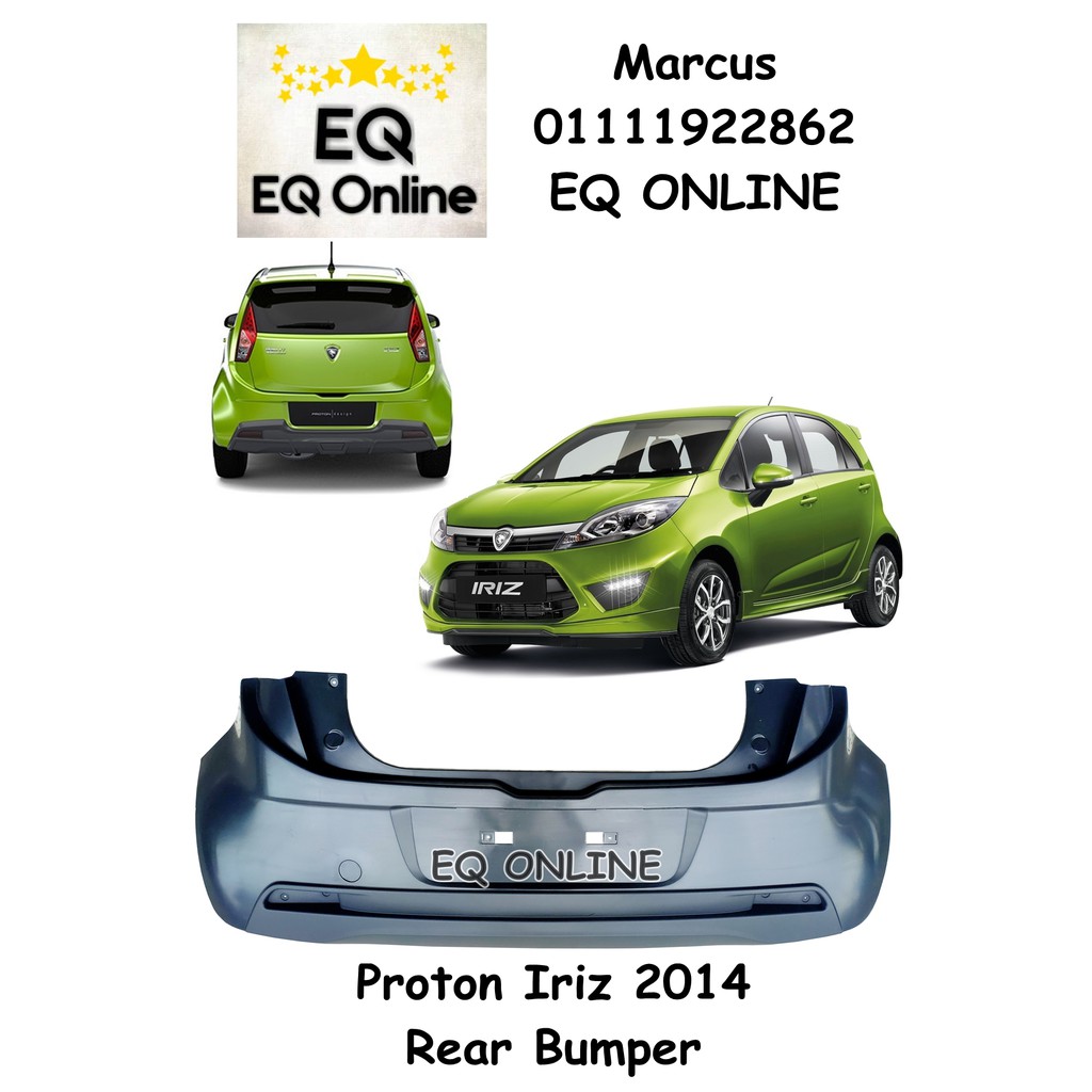 Proton Iriz 2014 Rear Bumper PP Plastic Malaysia (BUMPER BELAKANG) 2015 ...