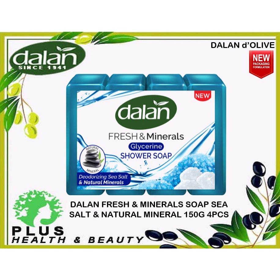 Dalan Fresh & Minerals Soap Sea Salt & Natural Mineral 150G 3PCS ...