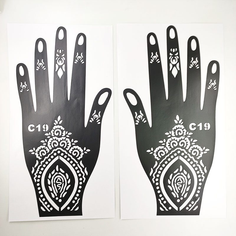 [Malaysia Stock]Template Inai Pengantin Sticker Inai Henna Bride Lace ...