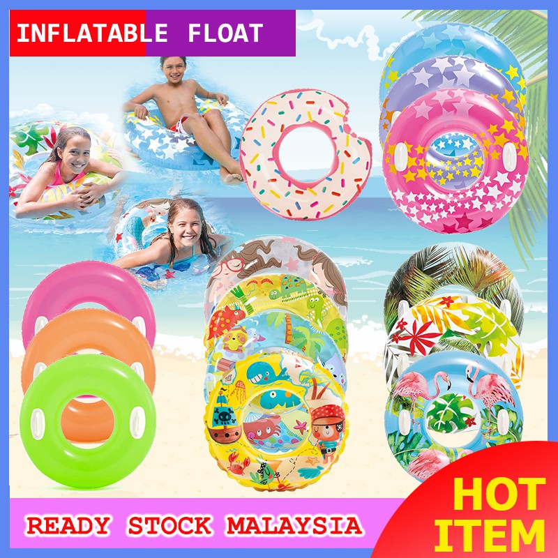 INTEX Inflatable Giant Swimming Pool Ring Floaties Water Toys Kid ...
