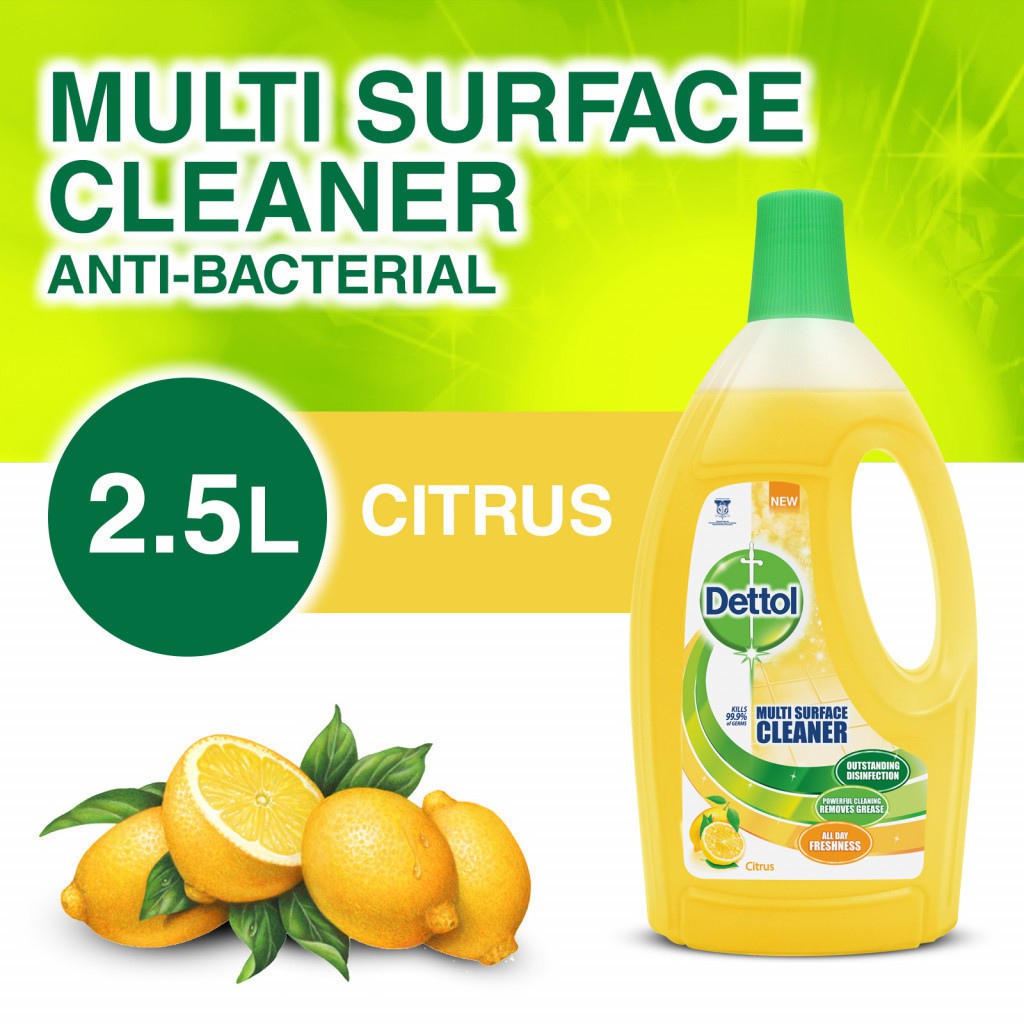 Dettol Multi Action Cleaner - Citrus (2.5L) | Shopee Malaysia