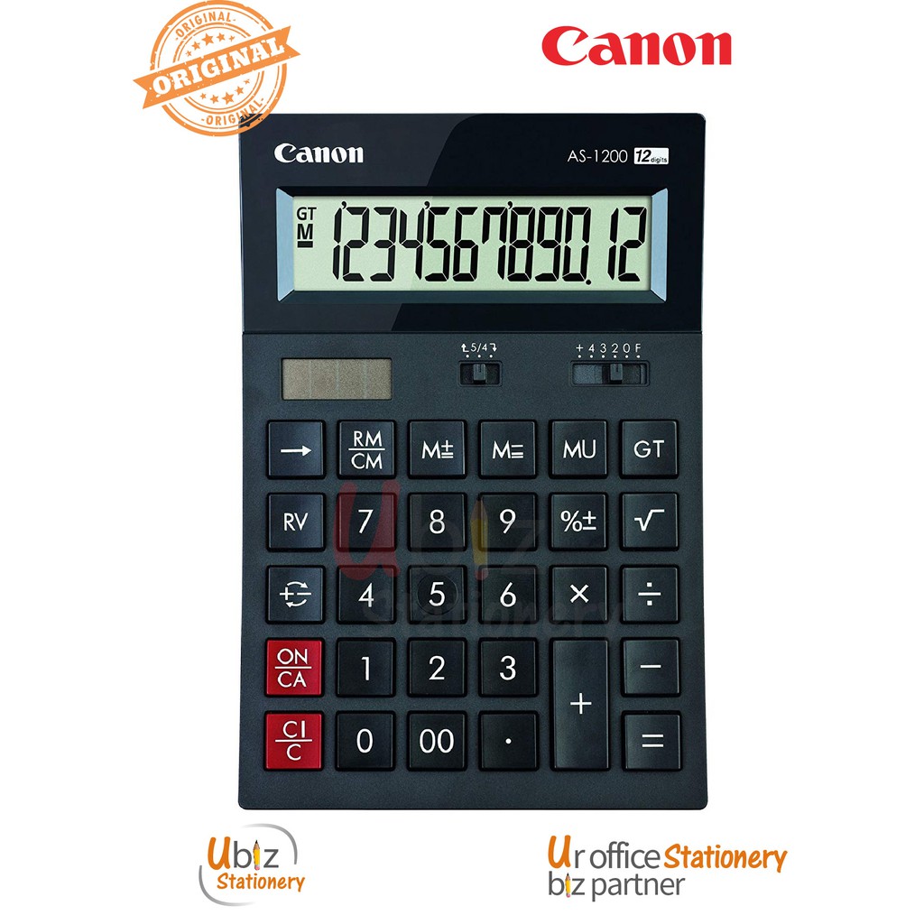 Canon AS-1200 Desktop (12 Digits) Calculator | Shopee Malaysia
