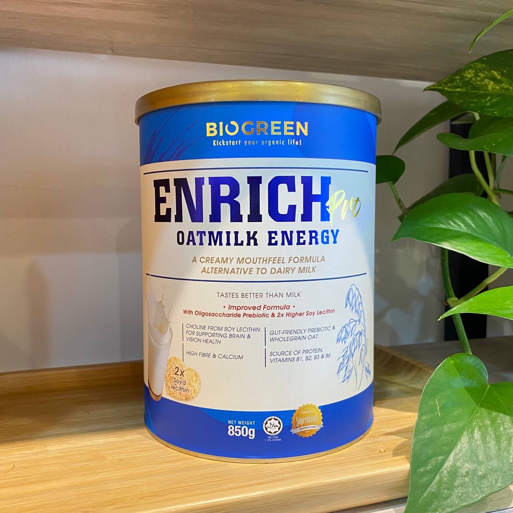BIOGREEN ENRICH OATMILK ENERGY POWDER 850G | Shopee Malaysia