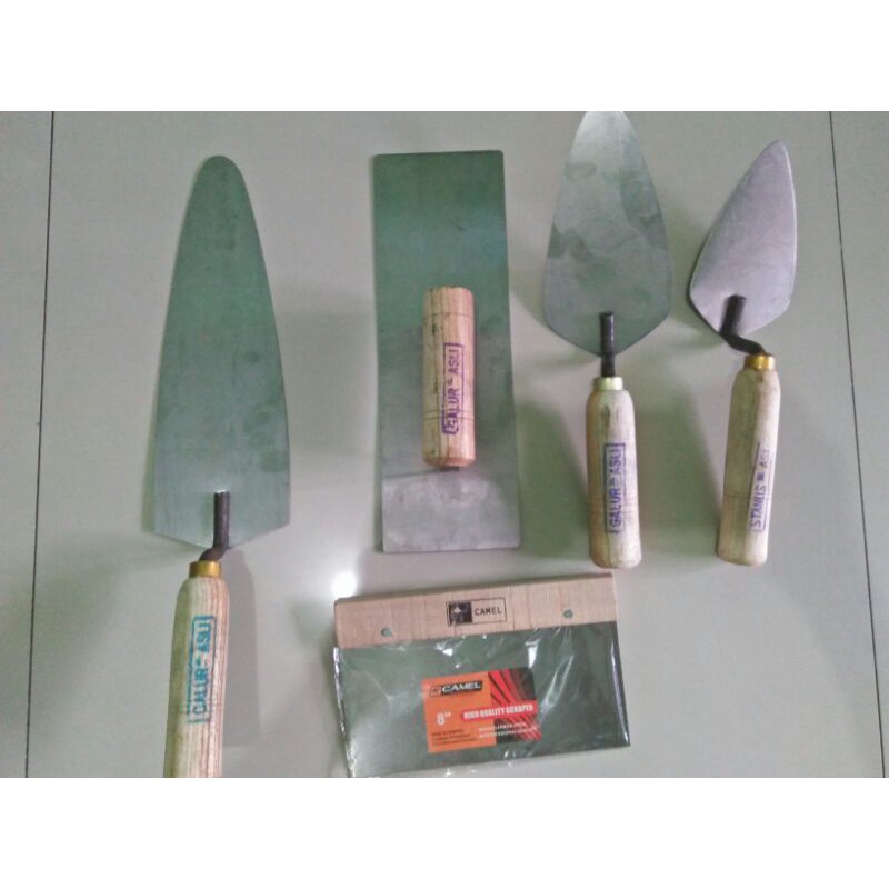 Super COMPLETE BUILDING TOOL PACKAGE ORIGINAL CEMENT SPOONS | Shopee ...