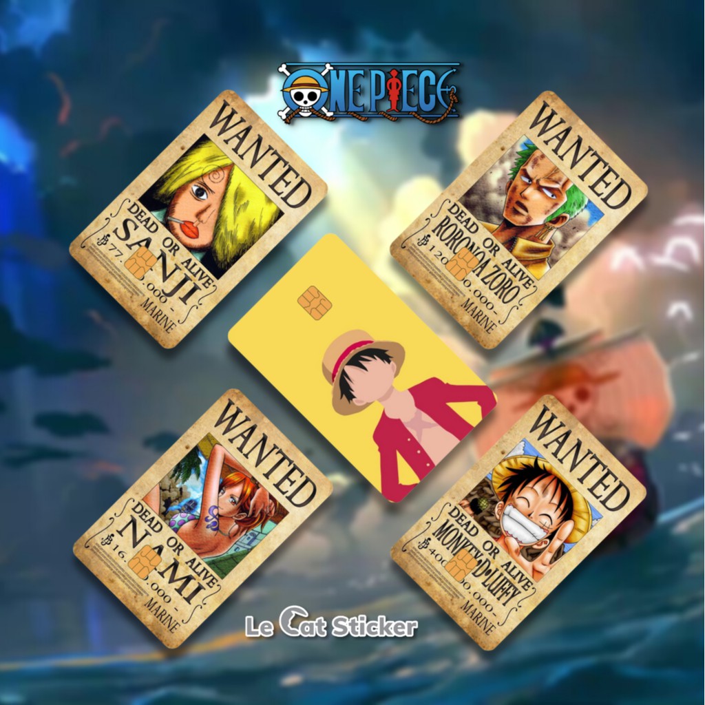 One Piece Series Skin Card (Sticker cover for ATM Debit card/Credit ...