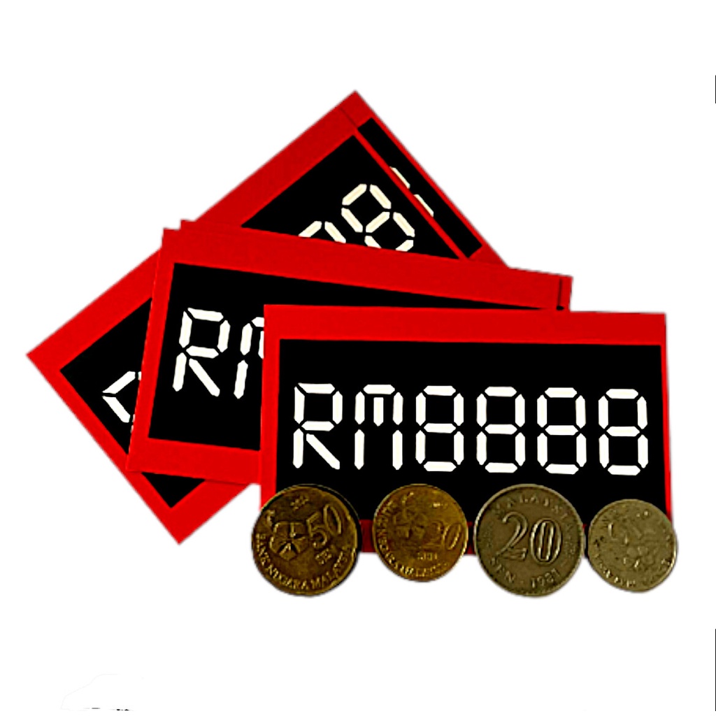 Custom Price Tag Card Tanda Harga DIY Label Kad Harga Ubah Suai