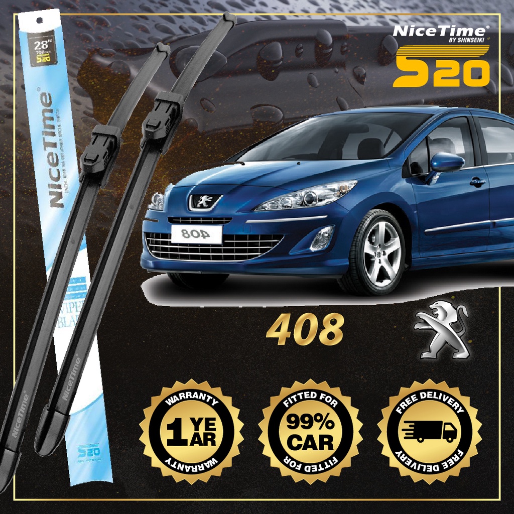 PEUGEOT 408 (T7) 2010 - 2016 Original NICETIME Wiper (1 YEAR WARRANTY ...