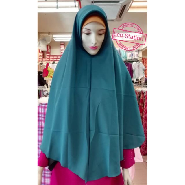 Tudung Labuh Bidang 60" ( Dark Emerald Green ) | Shopee Malaysia