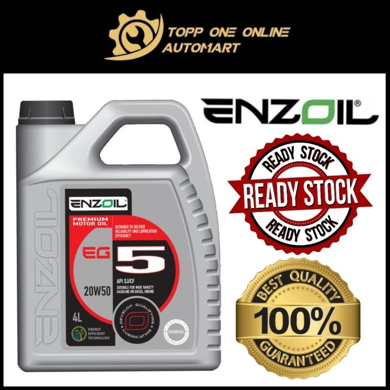 ORIGINAL ENZOIL EG5 20W50 ENGINE OIL - 4 LITRE | Shopee Malaysia