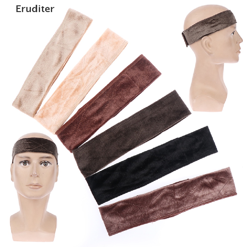 [Eruditer] 1X Velvet Wig Elastic Hair Band Antiskid Fixed Wig Grip Band ...