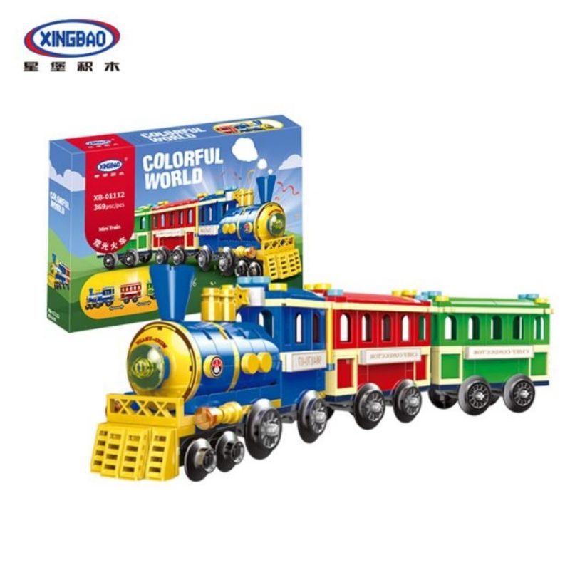 COLOURFUL WORLD Building Blocks MINI TRAIN 369pcs | Shopee Malaysia