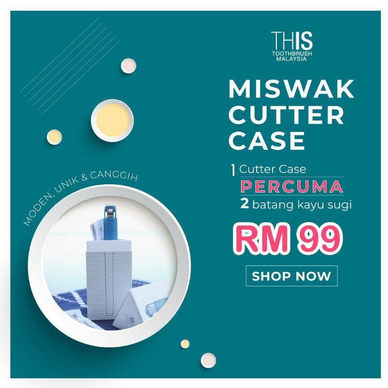 Miswak Cutter Case kayu sugi | Shopee Malaysia