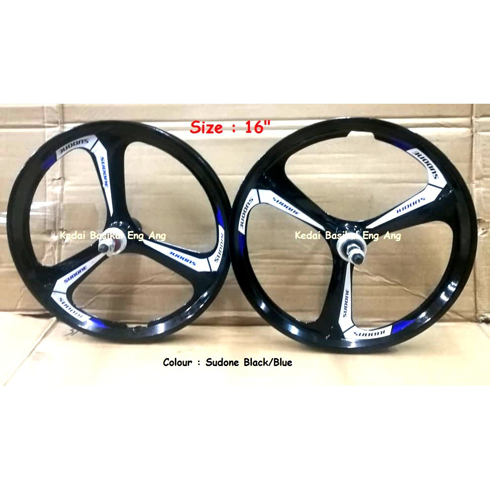16" Sport Rim 3 batang sesuai untuk basikal lajak dan non - lajak ...