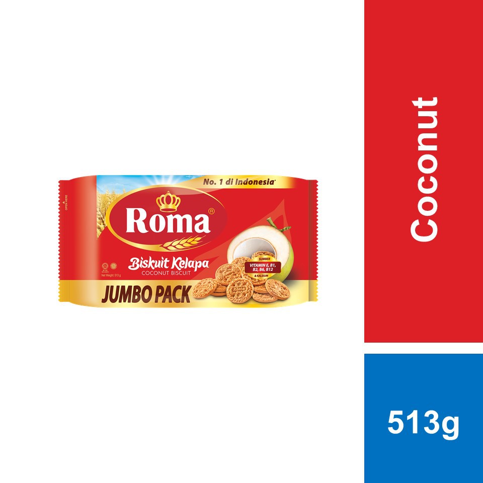 Roma Coconut Jumbo Pack 513g | Shopee Malaysia
