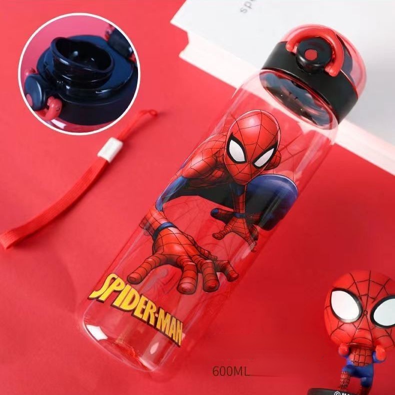 Disney Avengers Marvel Kids Direct Drink Water Bottle | 600ml Spiderman ...