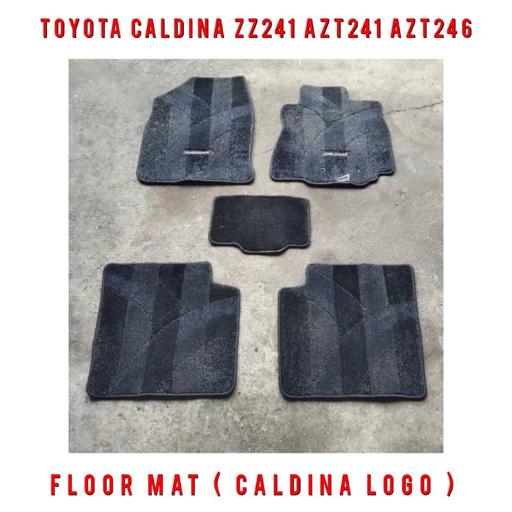 🇯🇵🇯🇵 Toyota Caldina ZZT241 AZT241 AZT246 ST246 Carpet ( Caldina Logo ) / Floor Mat / Karpet ...