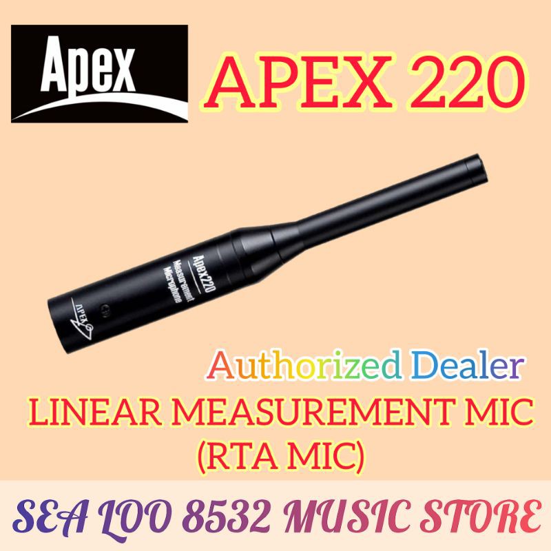 APEX 220 LINEAR MEASUREMENT MICROPHONE (APEX220 RTA MIC) | Shopee Malaysia