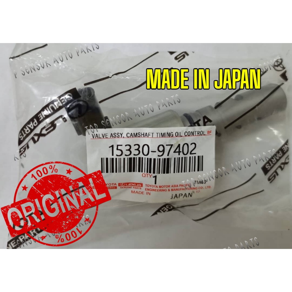 ORI JAPAN VVTI SOLENOID OIL CONTROL VALVE TOYOTA AVANZA F601 (15330-97402) | Shopee Malaysia