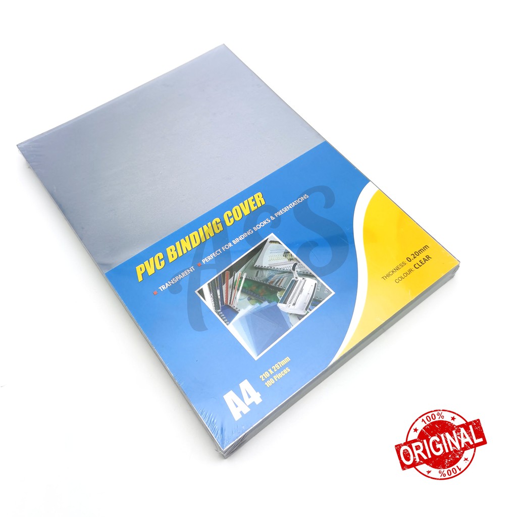 PVC Binding Cover / Rigid Sheet A4 100's 0.2 Clear | Shopee Malaysia