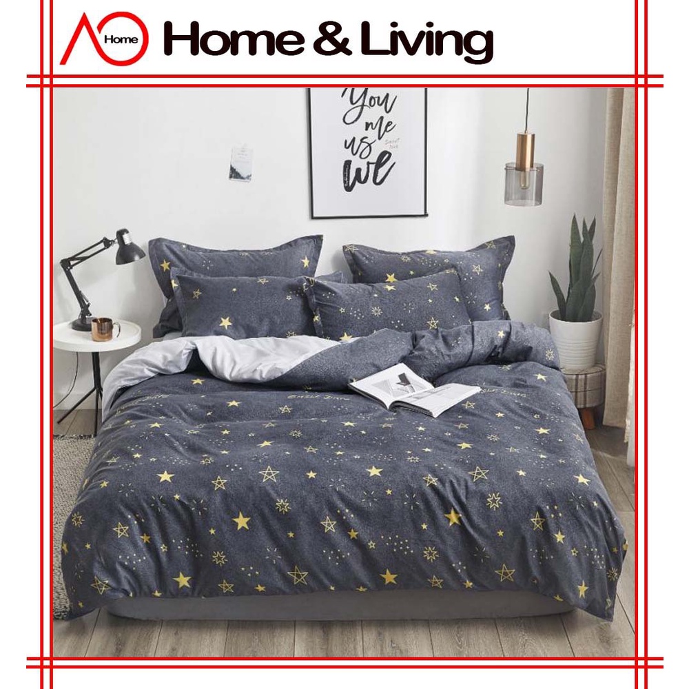 AO Home Modern Design Premium Bed Sheet Queen Size /King /Single Fitted ...