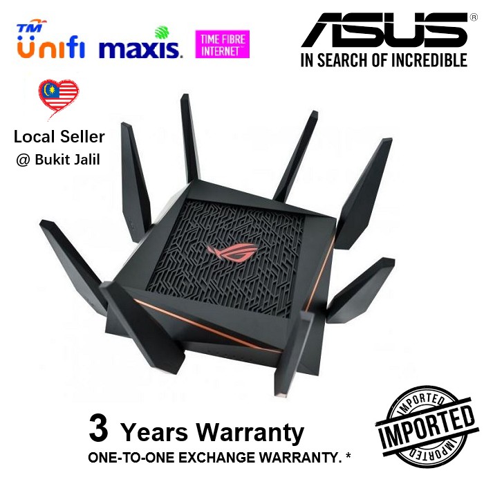 Asus Router ROG Rapture GT-AC5300 Tri Band Router | Shopee Malaysia