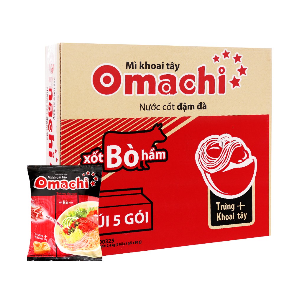 Omachi Vietnamese Instant Noodles (30 packs) - Mì Omachi Việt Nam 6 vị ...