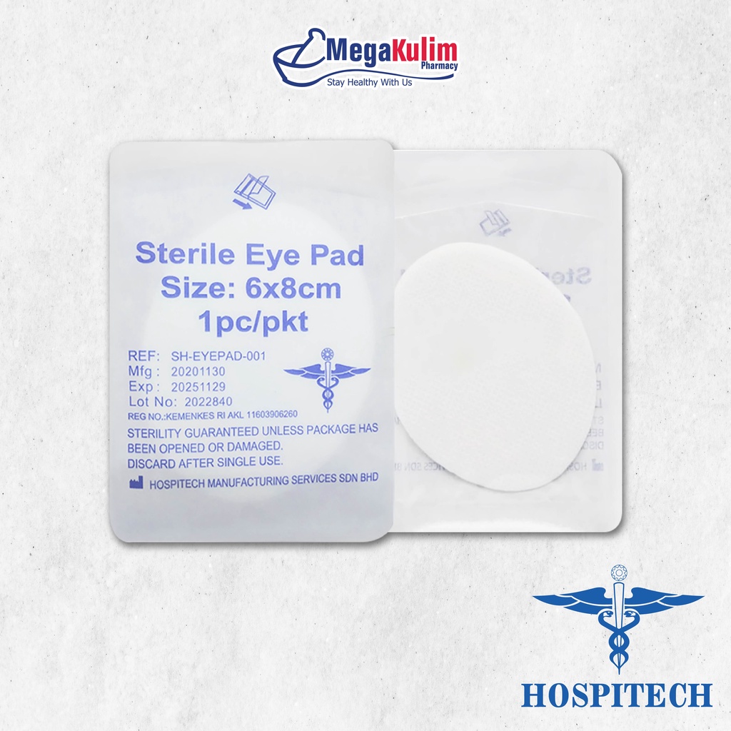 Hospitech Sterile Eye Pad 1pcs (6cm X 8cm) | Shopee Malaysia