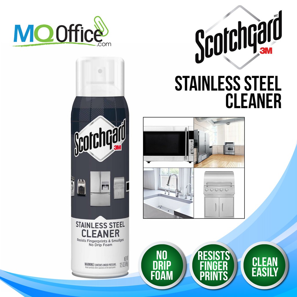 3M Scotchgard Stainless Steel Cleaner 17.5oz [Clean Kitchen ...