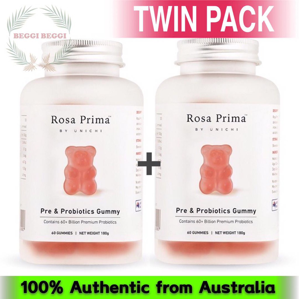 Unichi - Pre & Probiotics Gummy 60 Gummies/box （Unichi 益生菌轻体小熊软糖 60粒/盒 ...